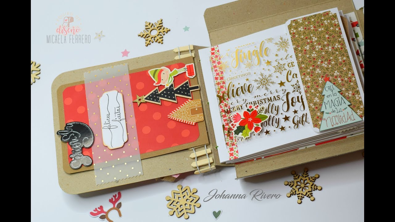 DECORACIÓN Album-Caja reciclada, con 4 papeles y sellos Micaela Ferrero ...