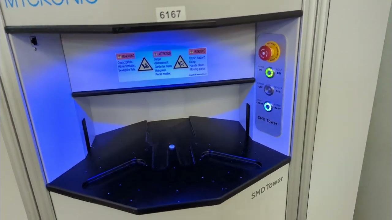 Mycronic SMD Storage Tower Operation Video - YouTube