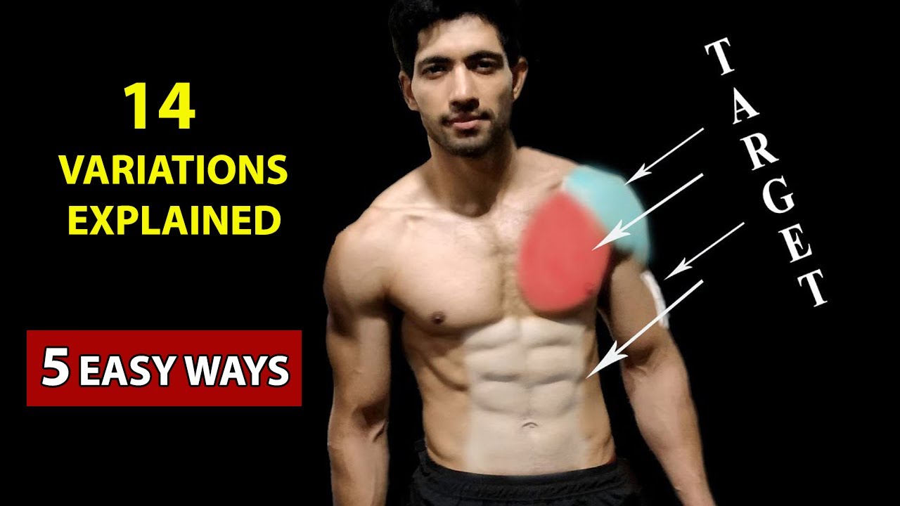 14 Push Up Variations for different muscles ( BASIC, INTERMEDIATE ...