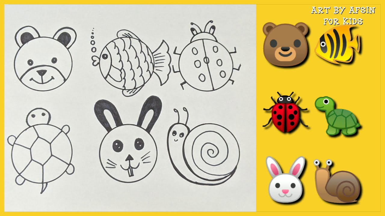 Draw with circles || Art for kids hub || How to draw using circles ...