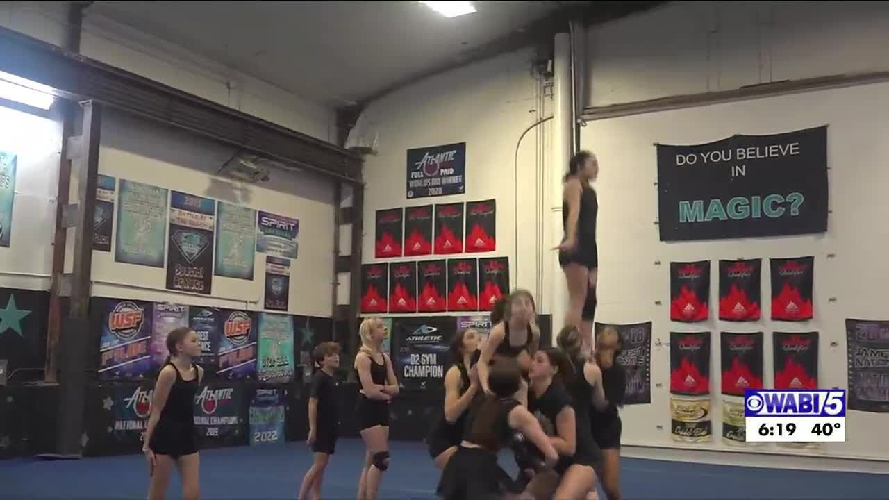 Hermon's Big Ten Cheer going to Summit national competition - YouTube