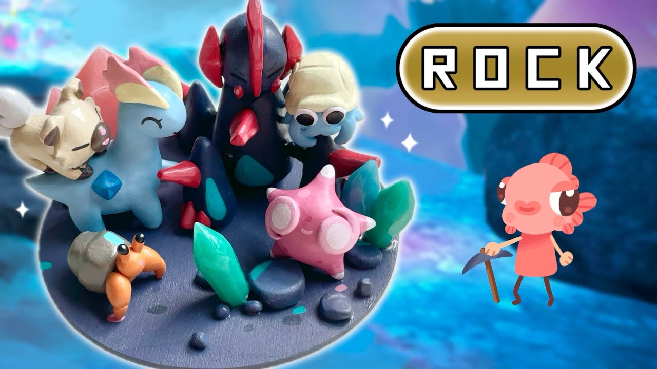 I Made My Own Pokémon Sculpture!! Pokemon Type Series: Rock - YouTube