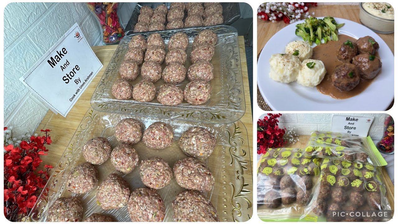 Frozen Kofta Recipe | Make and Freeze Recipe | Ikea Style Meat Balls ...