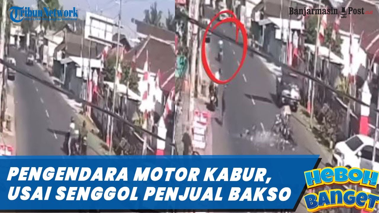 Viral Pengendara Motor Kabur Usai Senggol Penjual Bakso Hingga