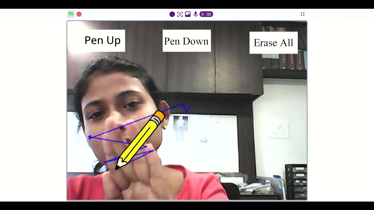 Draw in Air Using Human Body Detection in PictoBlox - YouTube