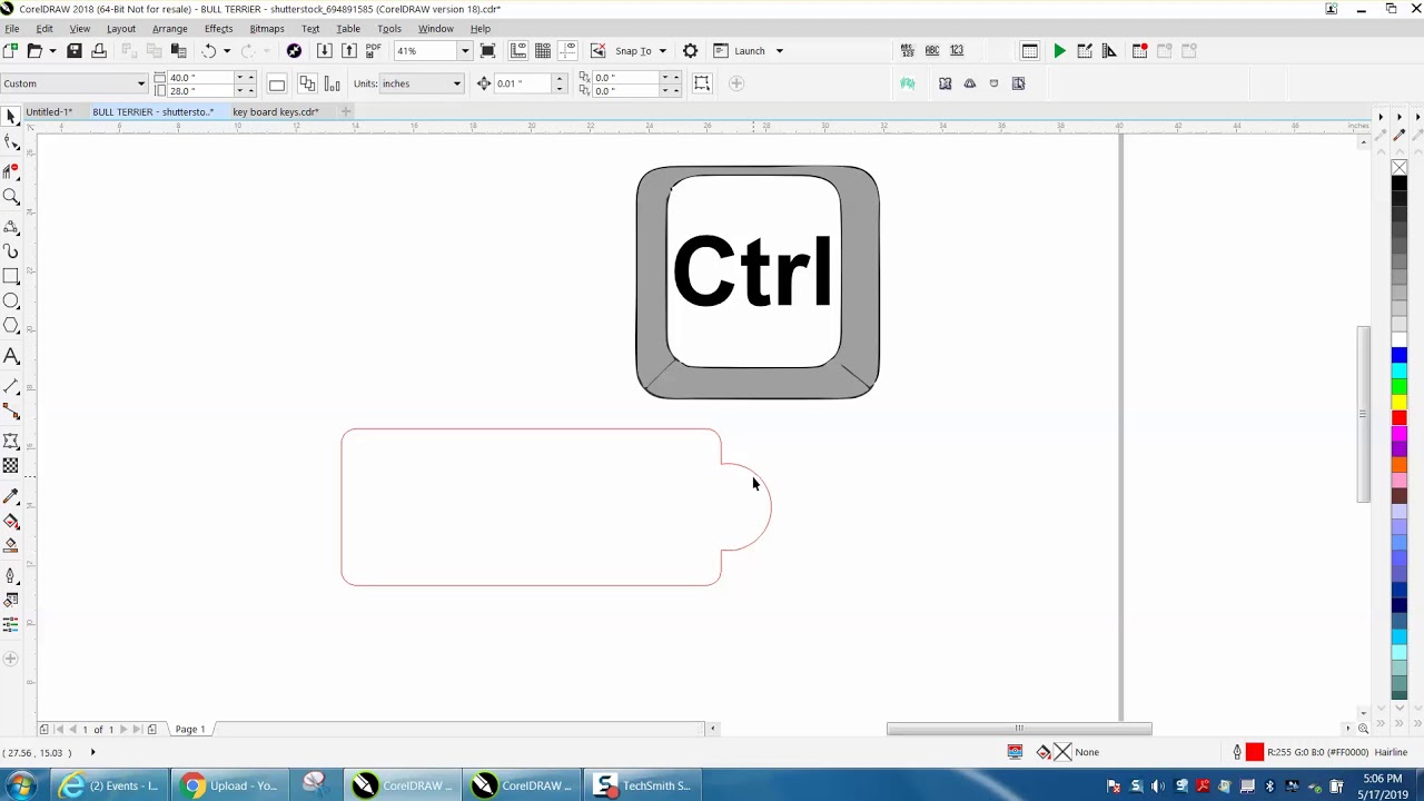 Corel Draw Tips & Tricks Ctrl Key and the 3 point Curve and more - YouTube