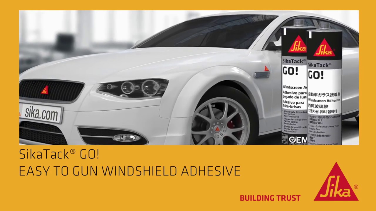 SikaTack GO! Easy to gun windshield adhesive FMVSS 212 Crash Test Video ...