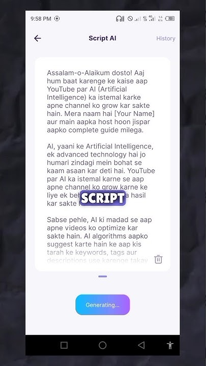Generate YouTube video script with Ai #scriptai #ai #blink - YouTube