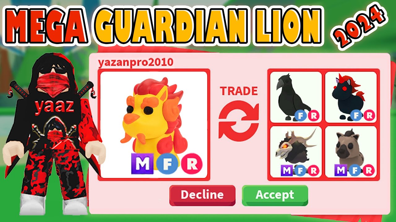 TRADING MEGA GUARDIAN LION 🔥🦁 IN 2024 IN ADOPT ME! ROBLOX - YouTube