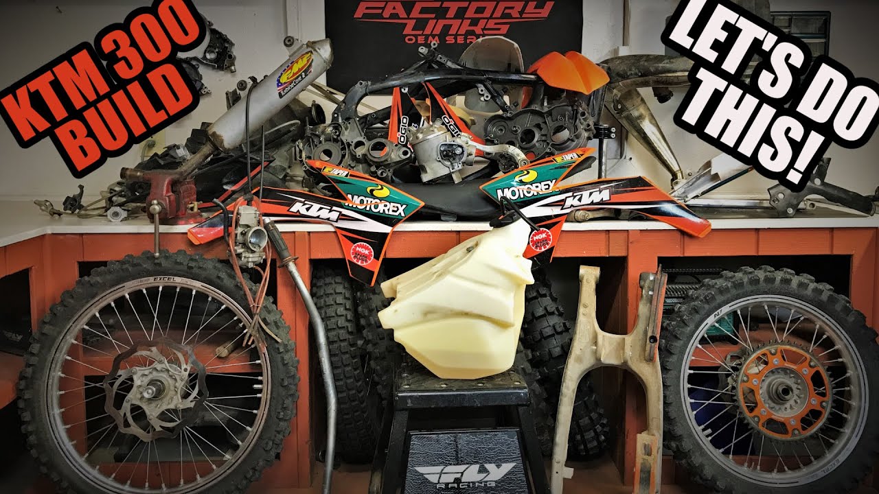 KTM 300 XC dirt bike build - teardown! - YouTube
