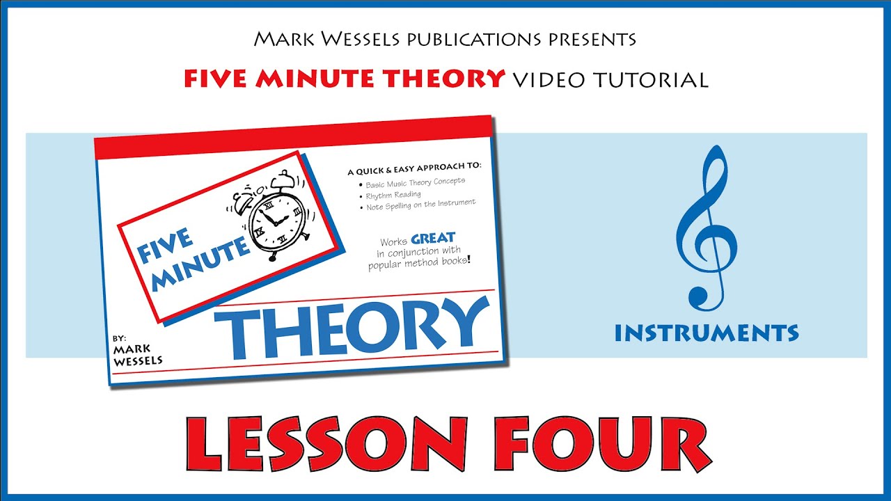 5 Minute Theory Video Tutorial: LESSON FOUR (Treble Clef Instruments ...