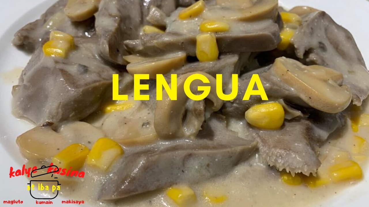 HOW TO COOK CREAMY LENGUA ( PORK TONGUE) | LUTONG BAHAY | EASY ...