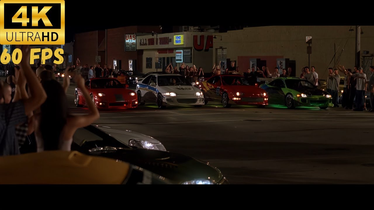 The Fast and the Furious - Race Scene [4k 60fps] - YouTube