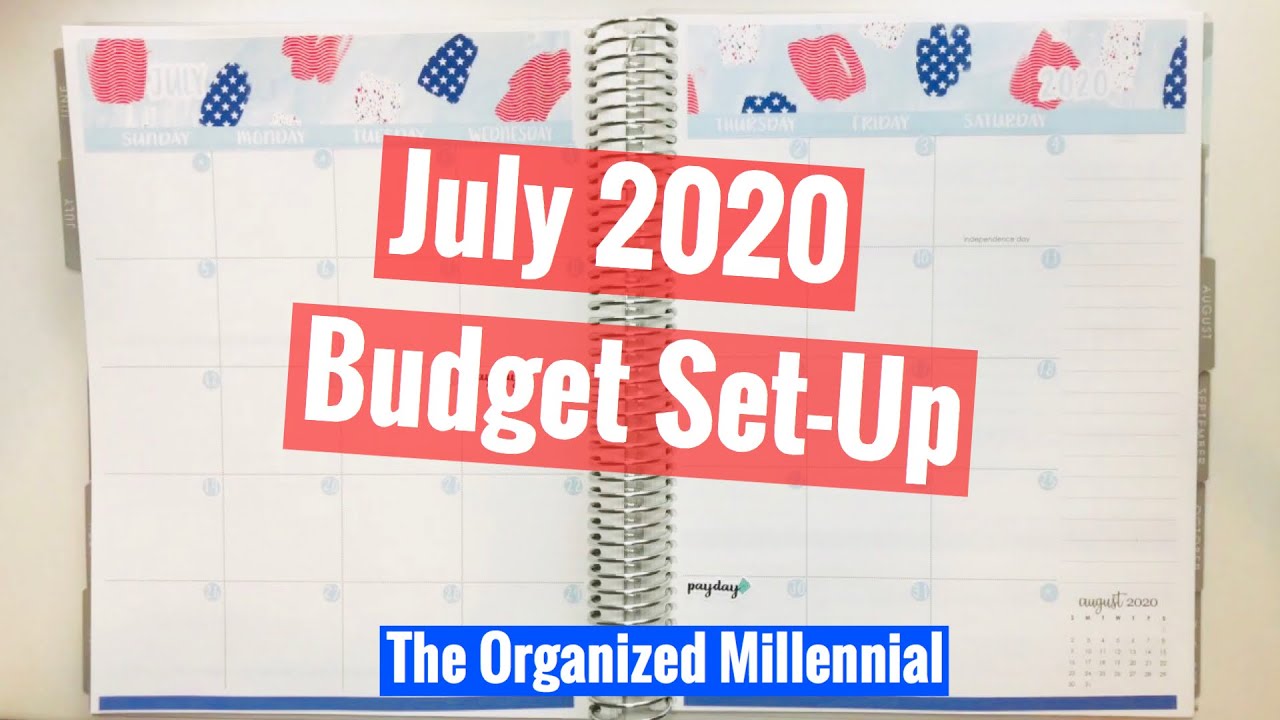 July 2020 Budget Set-Up | Monthly Budget with Me | Budgeting Basics ...