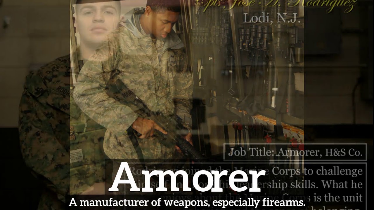 How to Say Armorer in English? | How Does Armorer Look? | What is ...