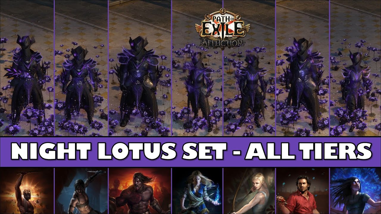 PoE 3.23 - Challenges Set - Night Lotus - All Tiers - Each Class ...