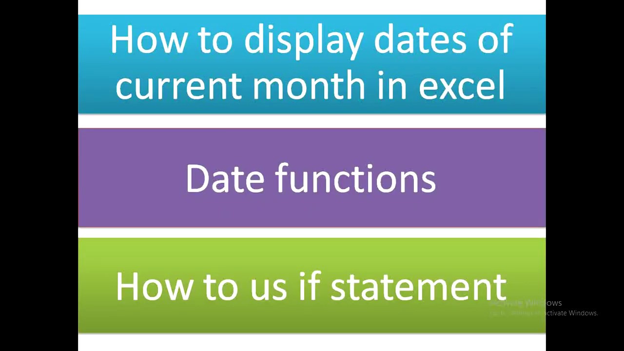 How to use the Excel DATE function || How to display dates of selected ...