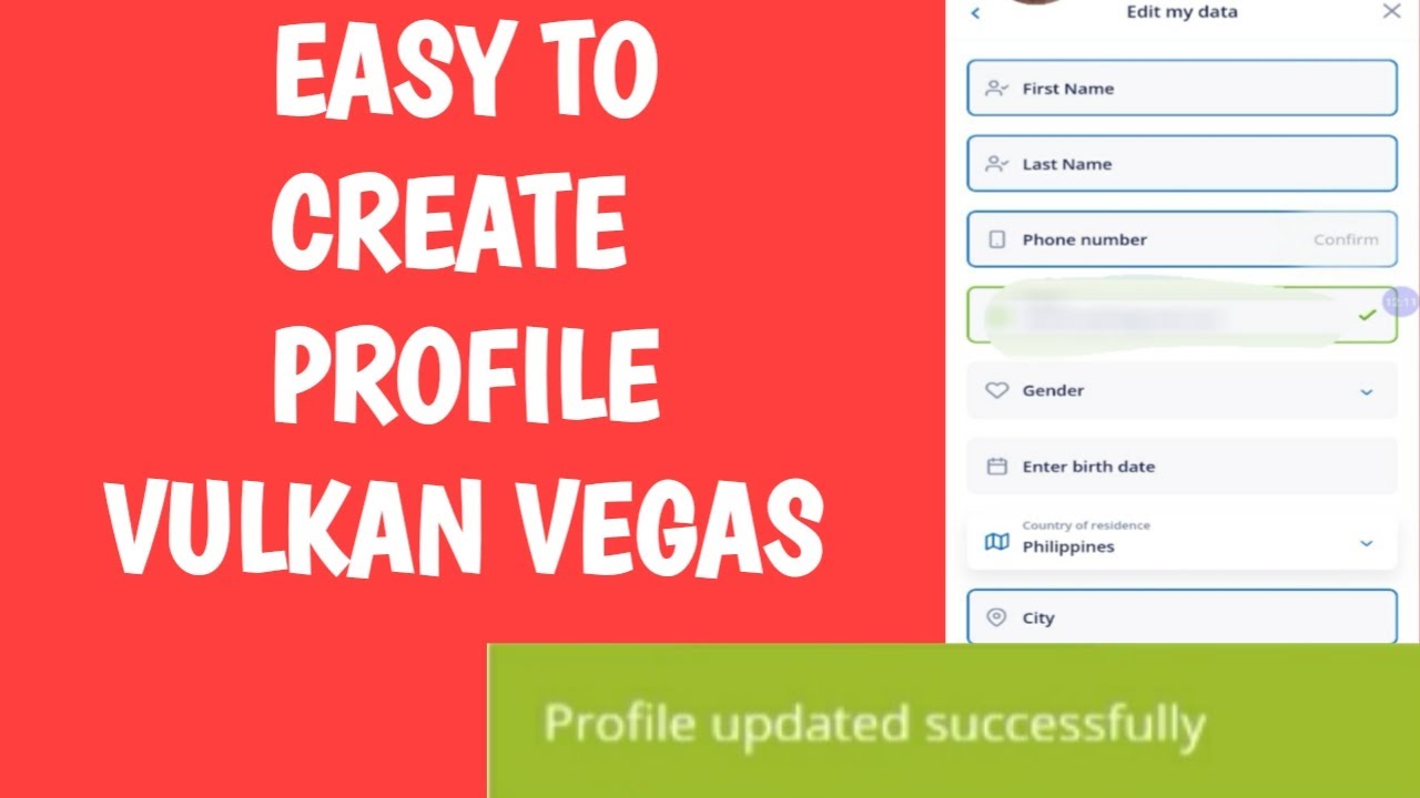 How to Create Profile in Vulkan Vegas || Paano Gumawa ng Profile sa ...