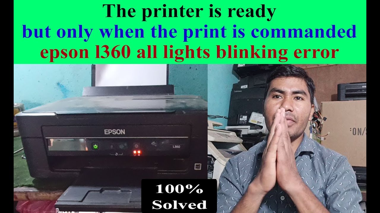 The printer is ready but only when the print is commanded epson l360 ...