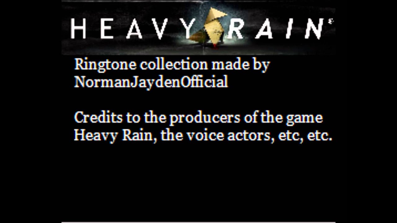 Heavy Rain Ringtone: Carter Blake - The Antichrist - YouTube