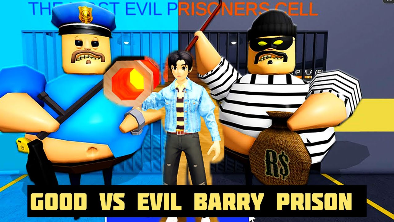 [4K] ESCAPE BARRY GOOD VS. EVIL PRISON RUN | ROBLOX - YouTube
