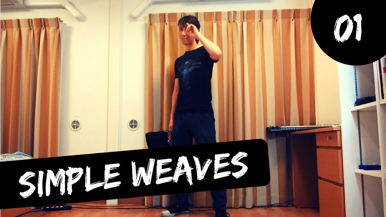 Beginner Fire Fan Tutorial #01 | Simple Weaves - YouTube