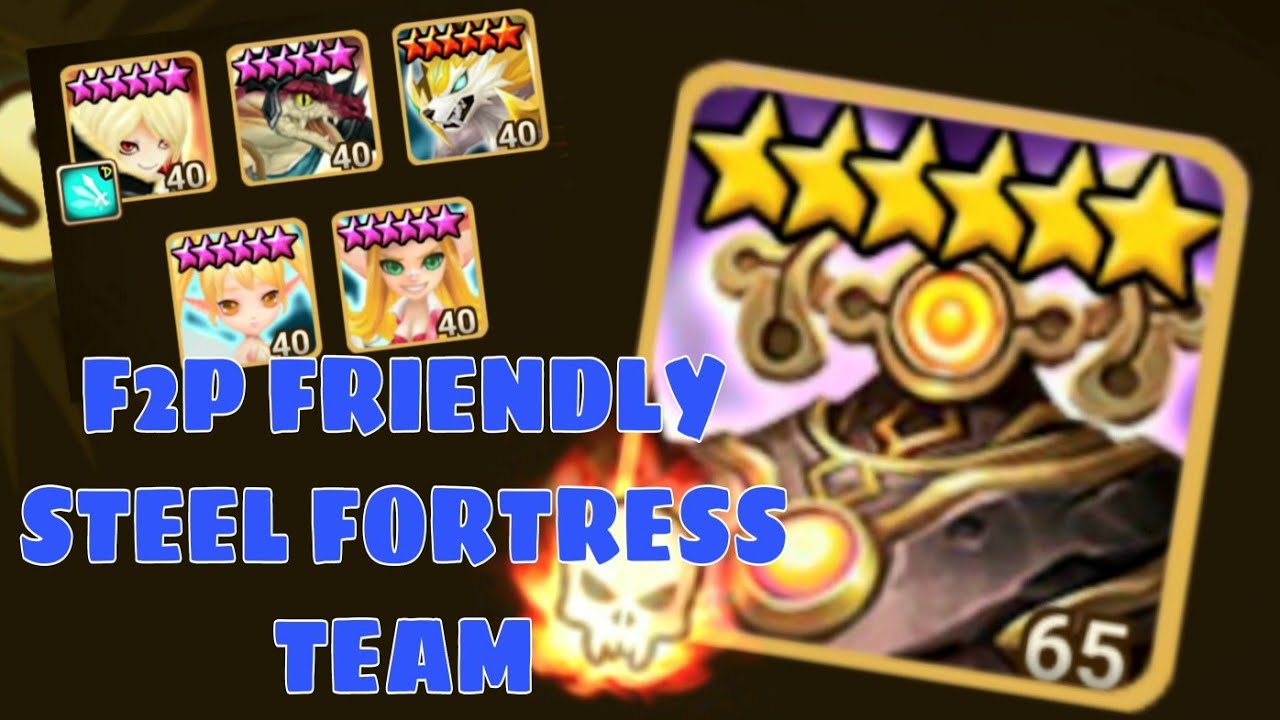Free to play team for D10 Steel Fortress - Summoners War - YouTube