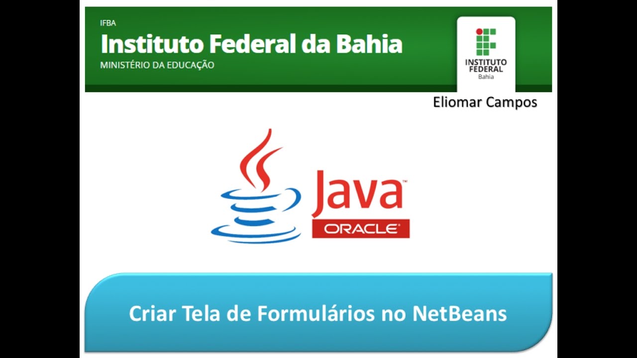 JAVA: Criar Tela de Formulários no NetBeans - YouTube