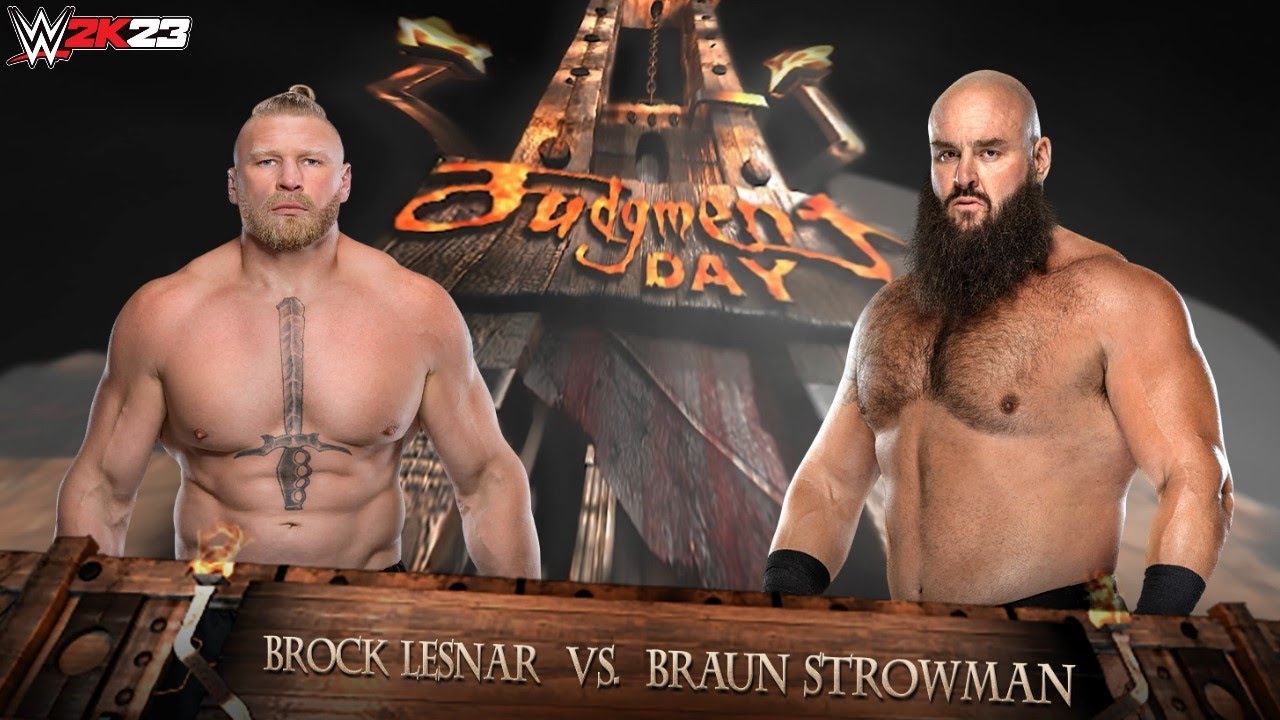 Full Match - Brock Lesnar vs. Braun Strowman: Judgement Day|WWE 2K23 ...