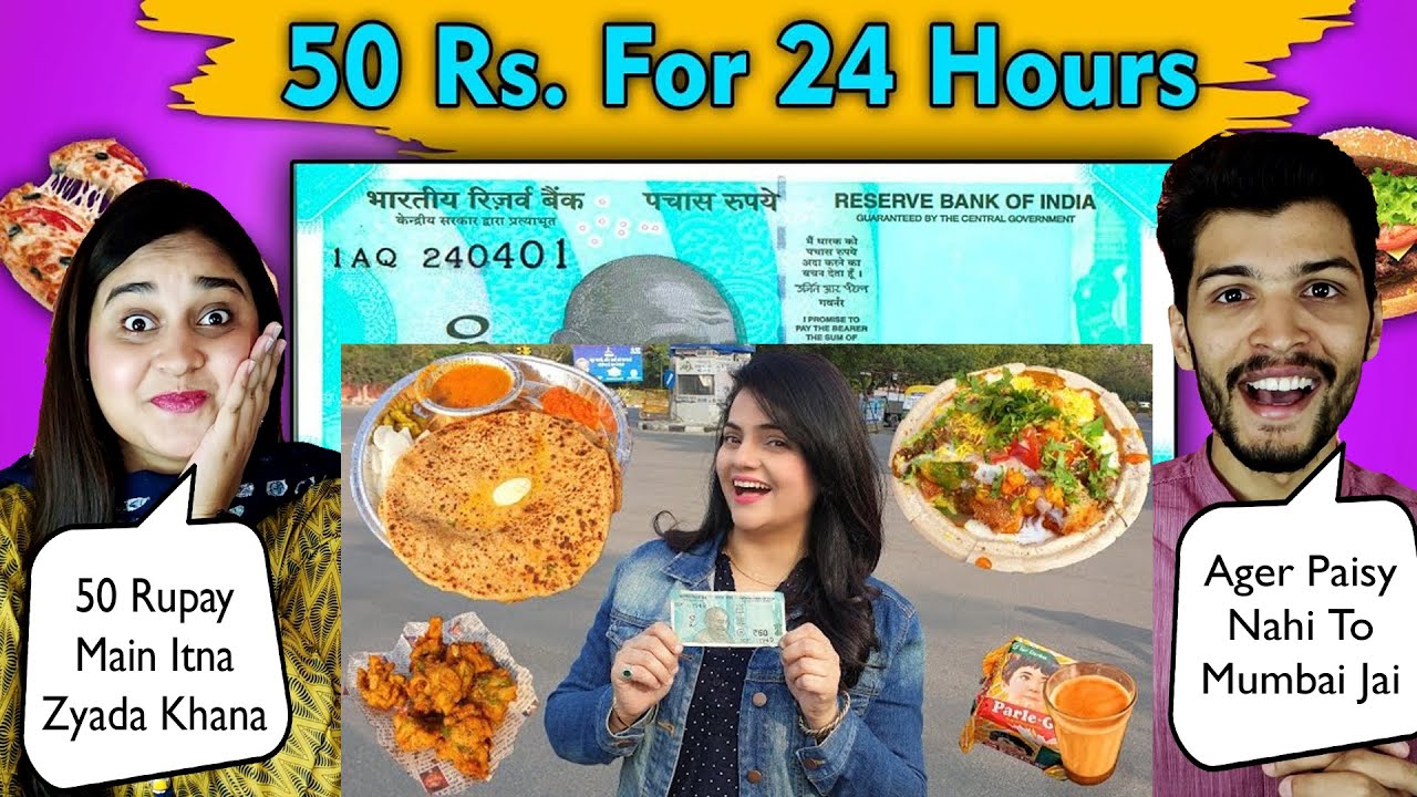 Living on Rs 50 for 24 HOURS Challenge | Food Challenge | Pakistani ...