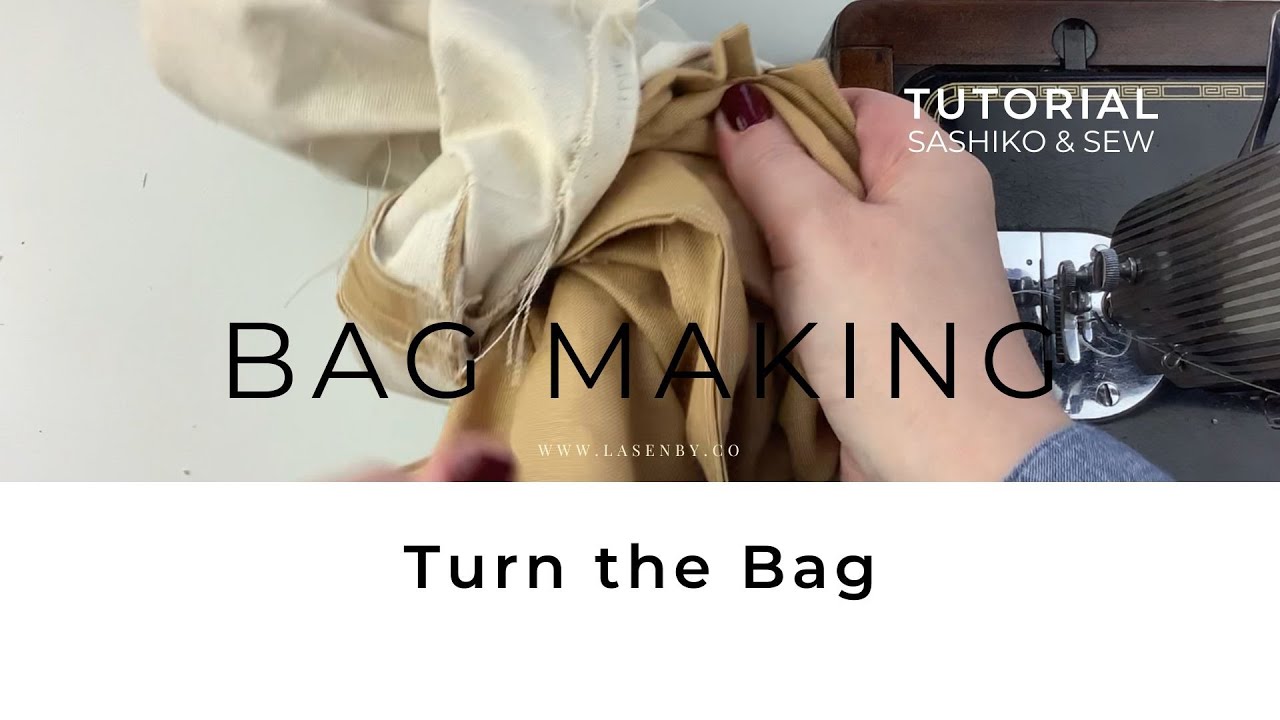 TURN THE BAG :: BAG MAKING :: TARU PAPER PATTERN - YouTube