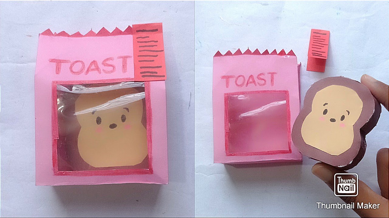 PAPER MINI BREAD | How to make diy mini bread packet | mini bread ...