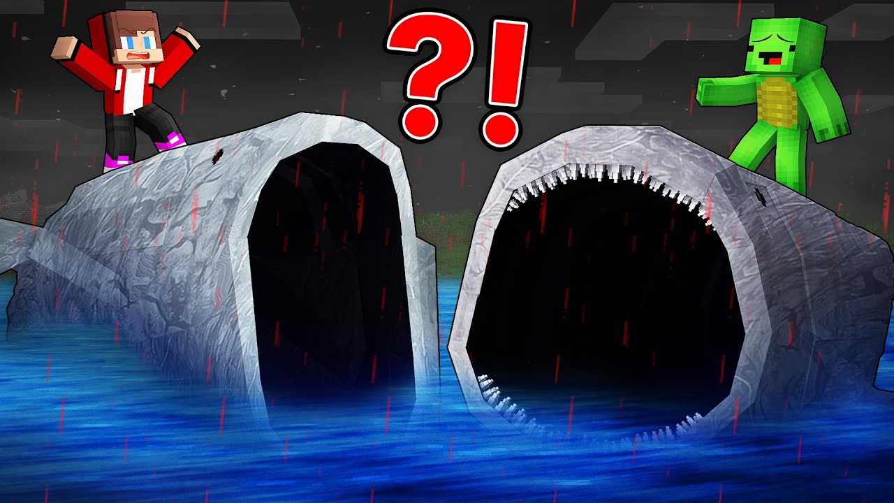 JJ Sea EATER vs Mikey BLOOP Monster Battle in Minecraft - Maizen - YouTube