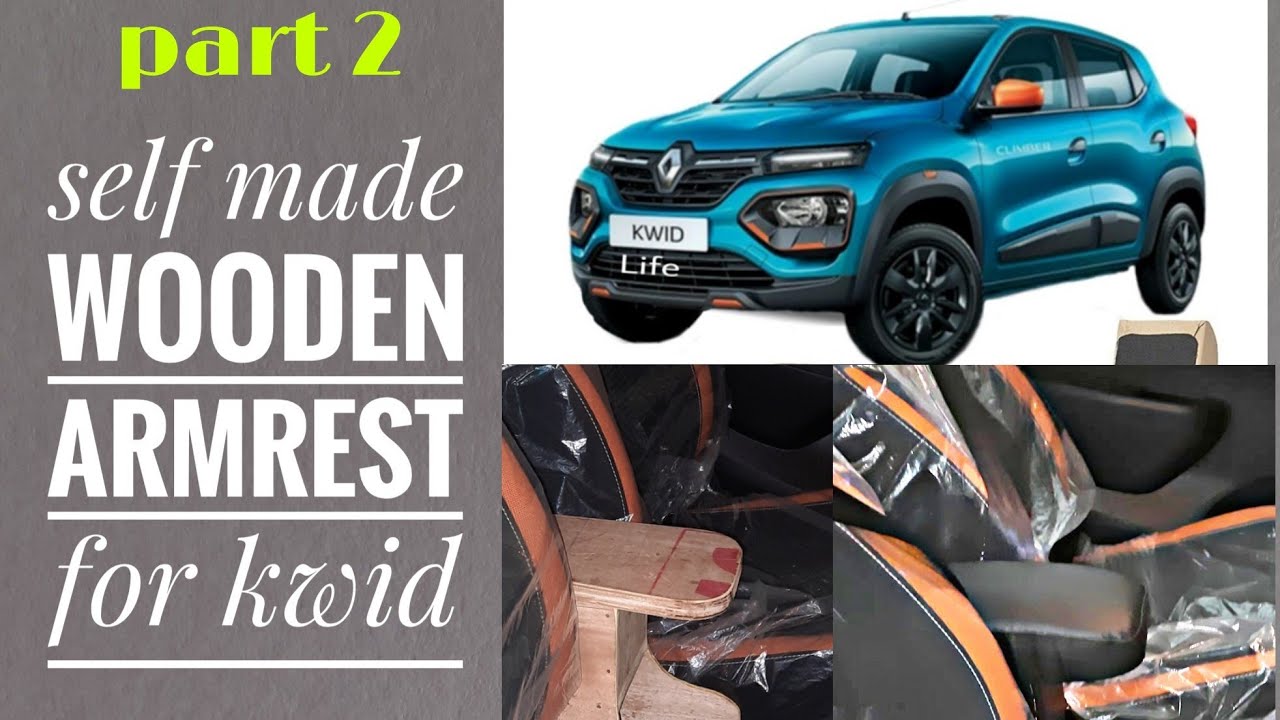 How to make wooden armrest for kwid car part 2🚘 - YouTube