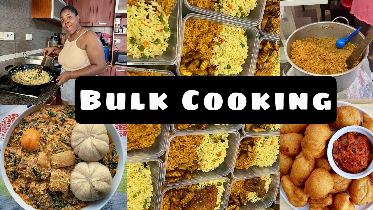 Vlog : Cooking For Over 50 people & More, Smokey Jollof, Vegetable Rice ...