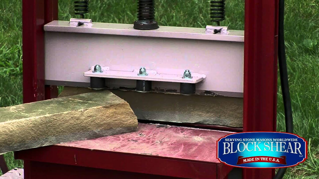 Blockshear Stone Splitter - Stone Mason Products - YouTube