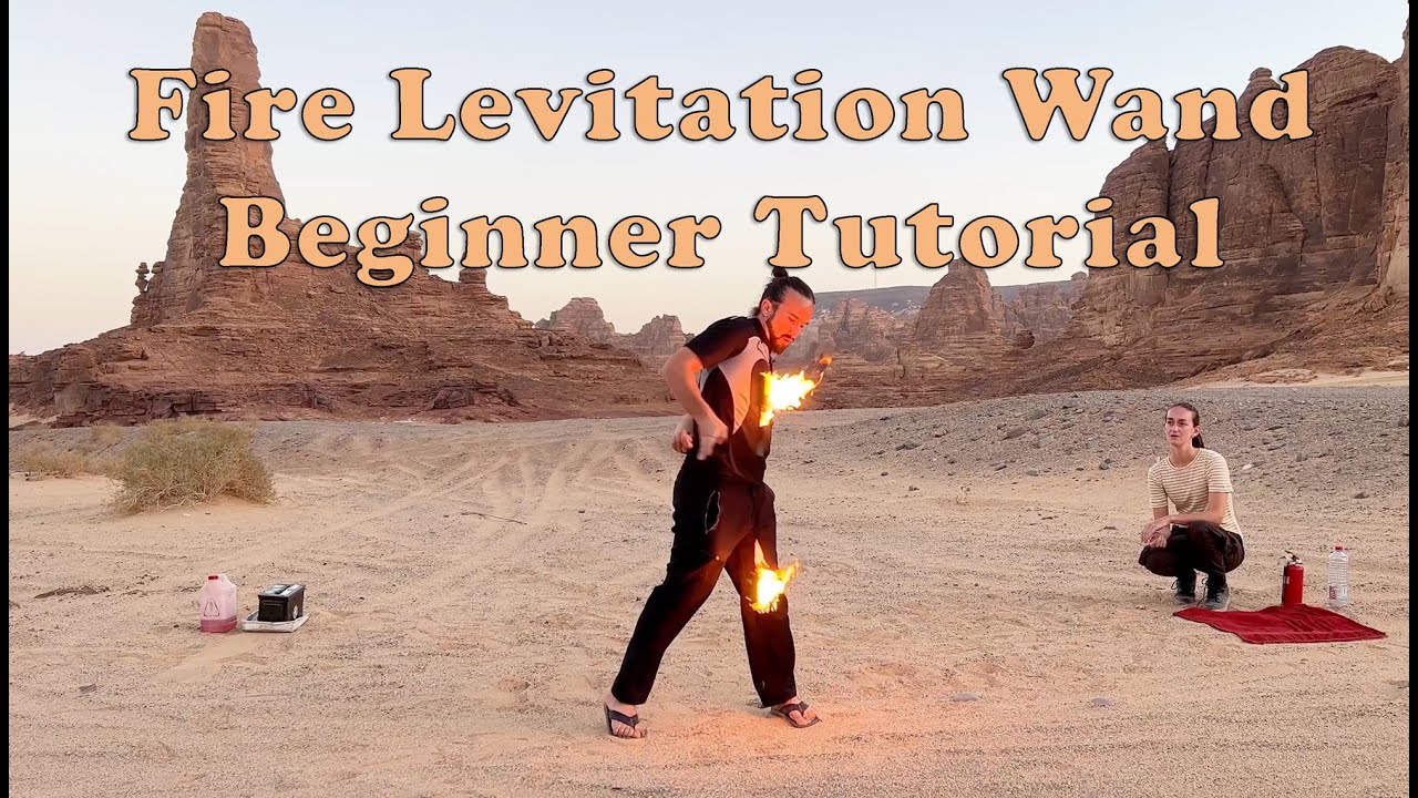 Levitation Wand Fire Spinning - Beginner Fire Levi Wand Tutorial! - YouTube