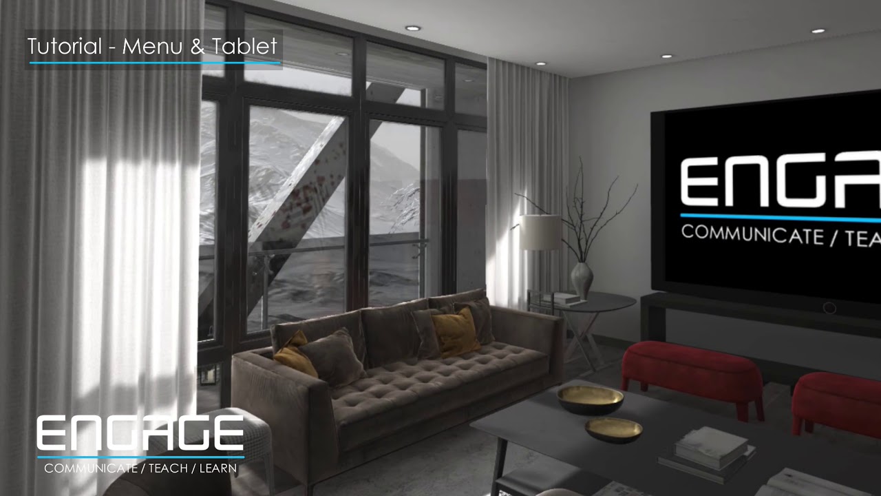 ENGAGE Tutorials - Using the menu and tablet - YouTube