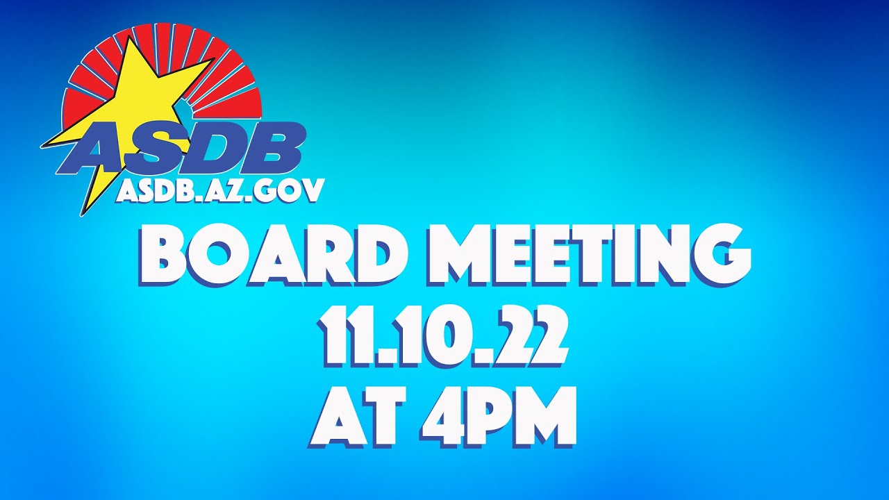 ASDB Board Meeting 11/10/2022 - YouTube