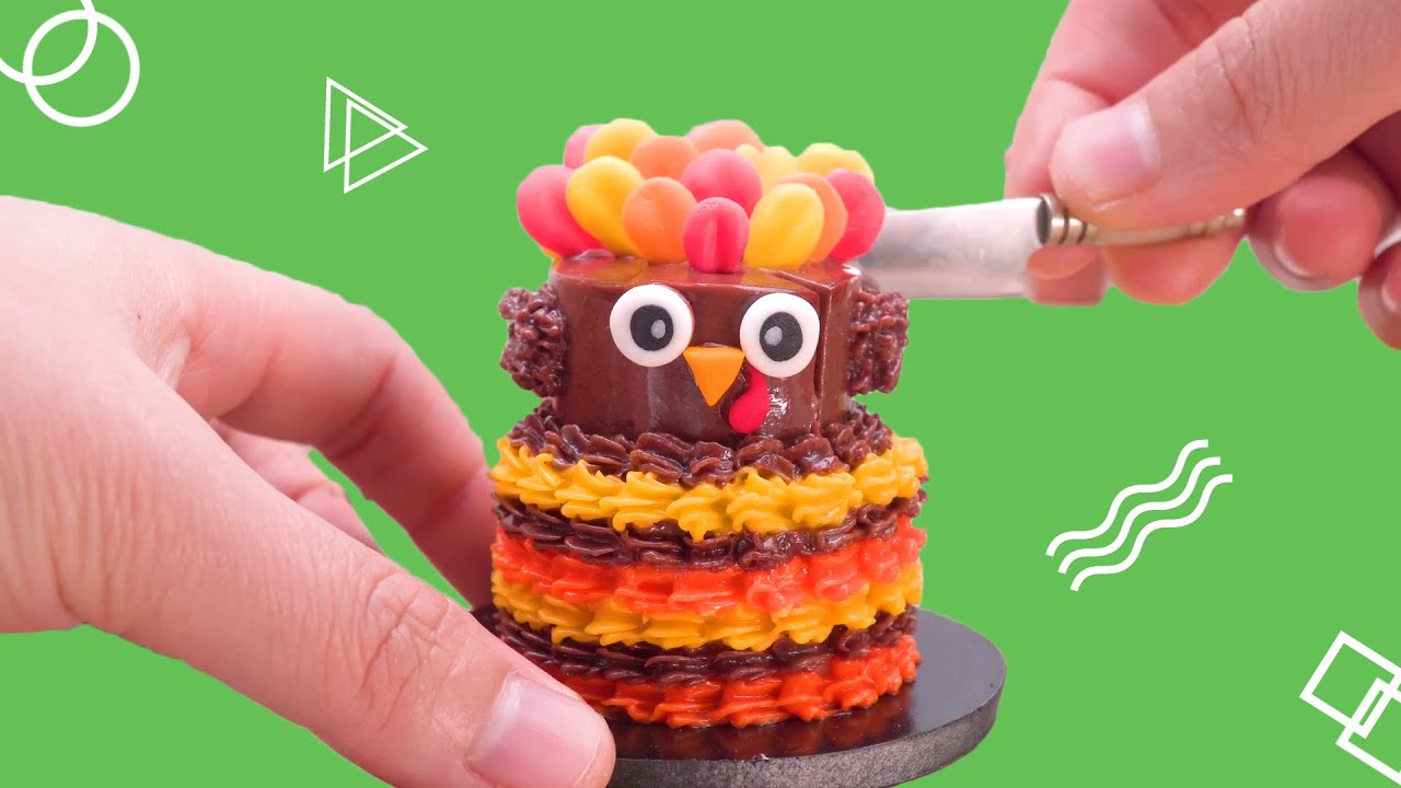 Turkey Cry Cake For Thanksgiving Ceremony #TinyCakesWorld # ...