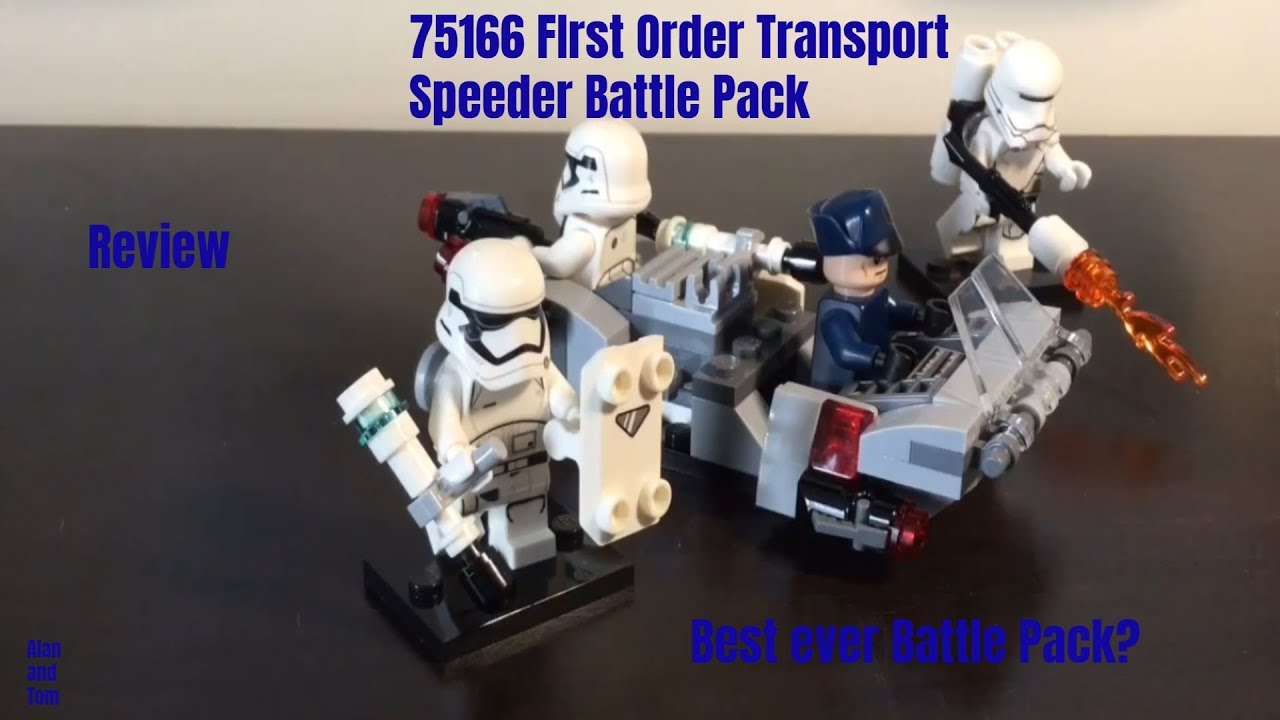 75166 First Order Transport Speeder Battle Pack! Review! What a ...