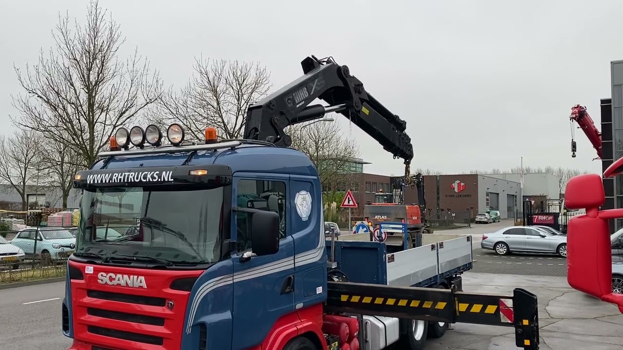 KRAANWAGEN SCANIA R500 + HIAB 422 EP-5 - YouTube