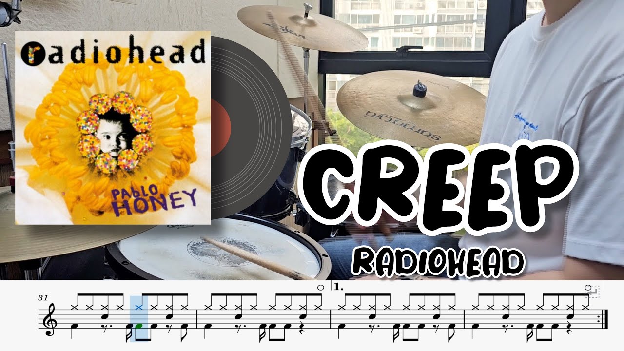Creep - Radio head | 드럼 커버 & 드럼 악보 - YouTube