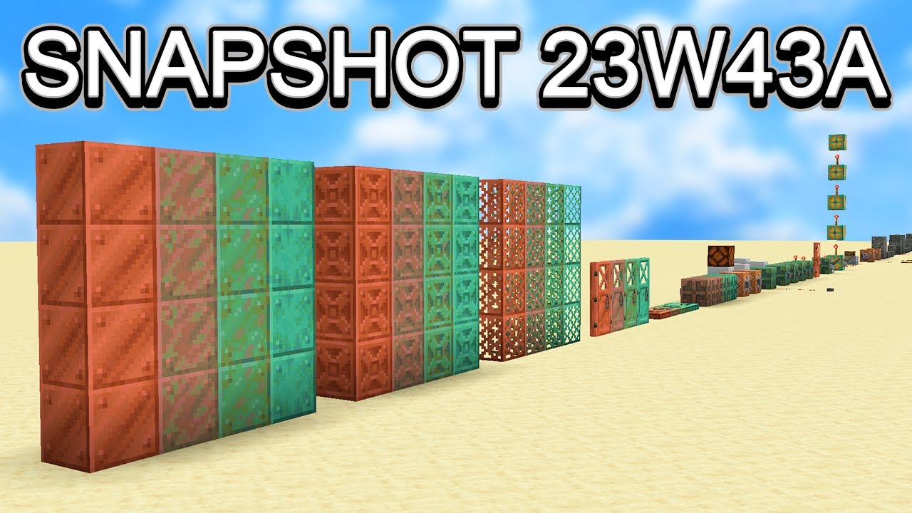 Råmaterialet av: Nya designblock! - Minecraft Snapshot 23W43A - YouTube