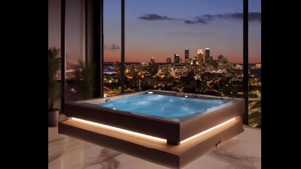 Relax in Your Luxury Jacuzzi While Overlooking the City’s Skyline ...