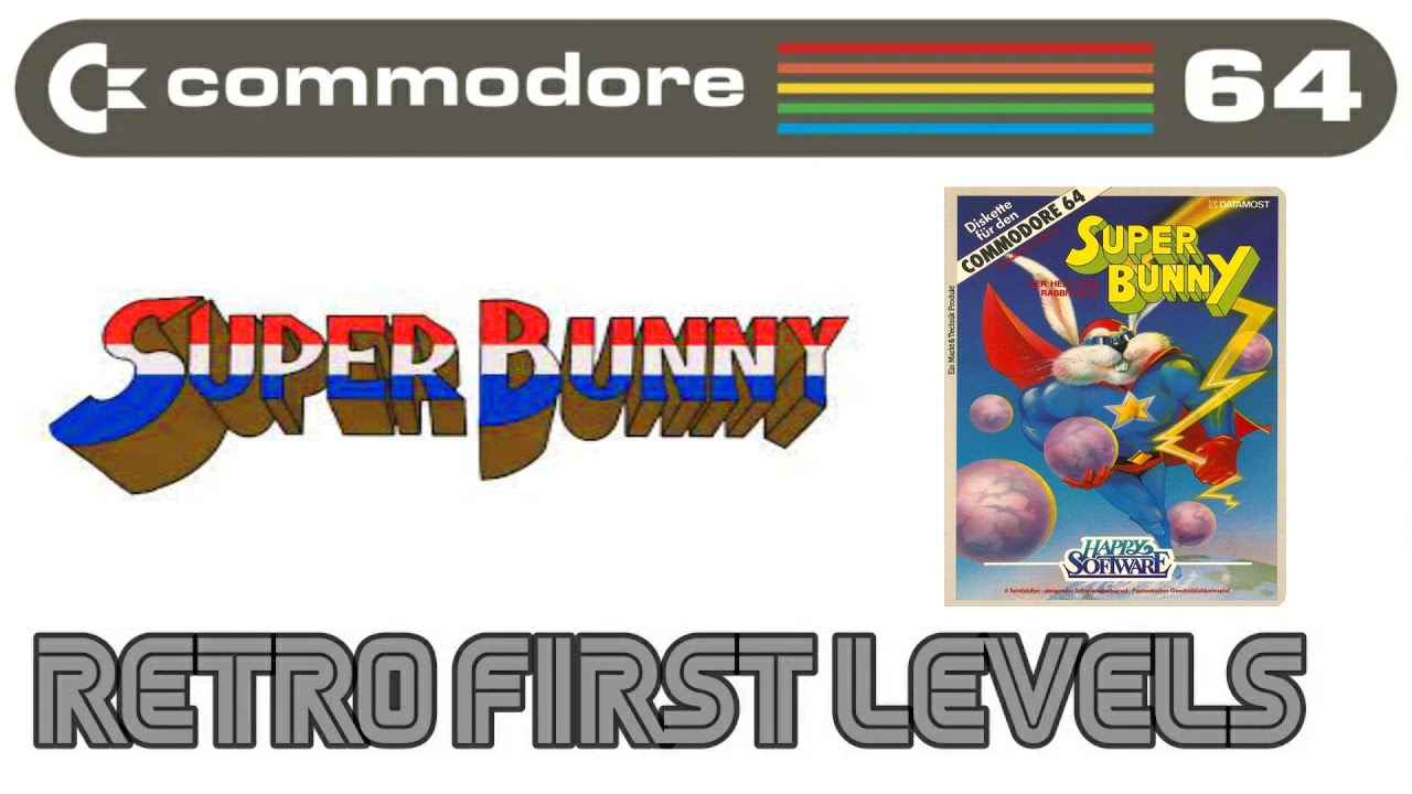 Super Bunny - Commodore 64 (Retro First Levels) 7 Days Of Easter - YouTube