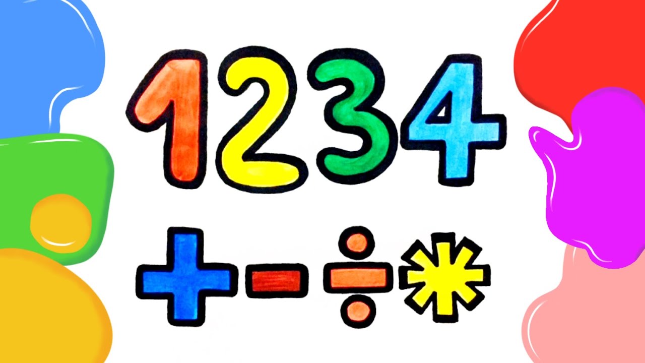 Drawing pictures math lesson for children - YouTube