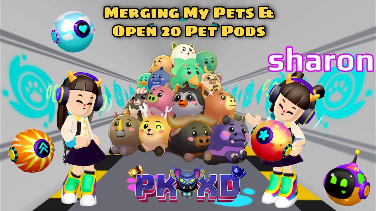 PK XD - Merging My Pets & Open 20 Pet Pods - YouTube