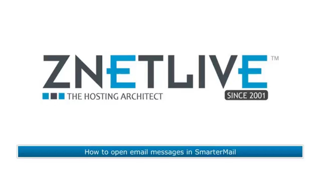 How to open email messages in SmarterMail - YouTube