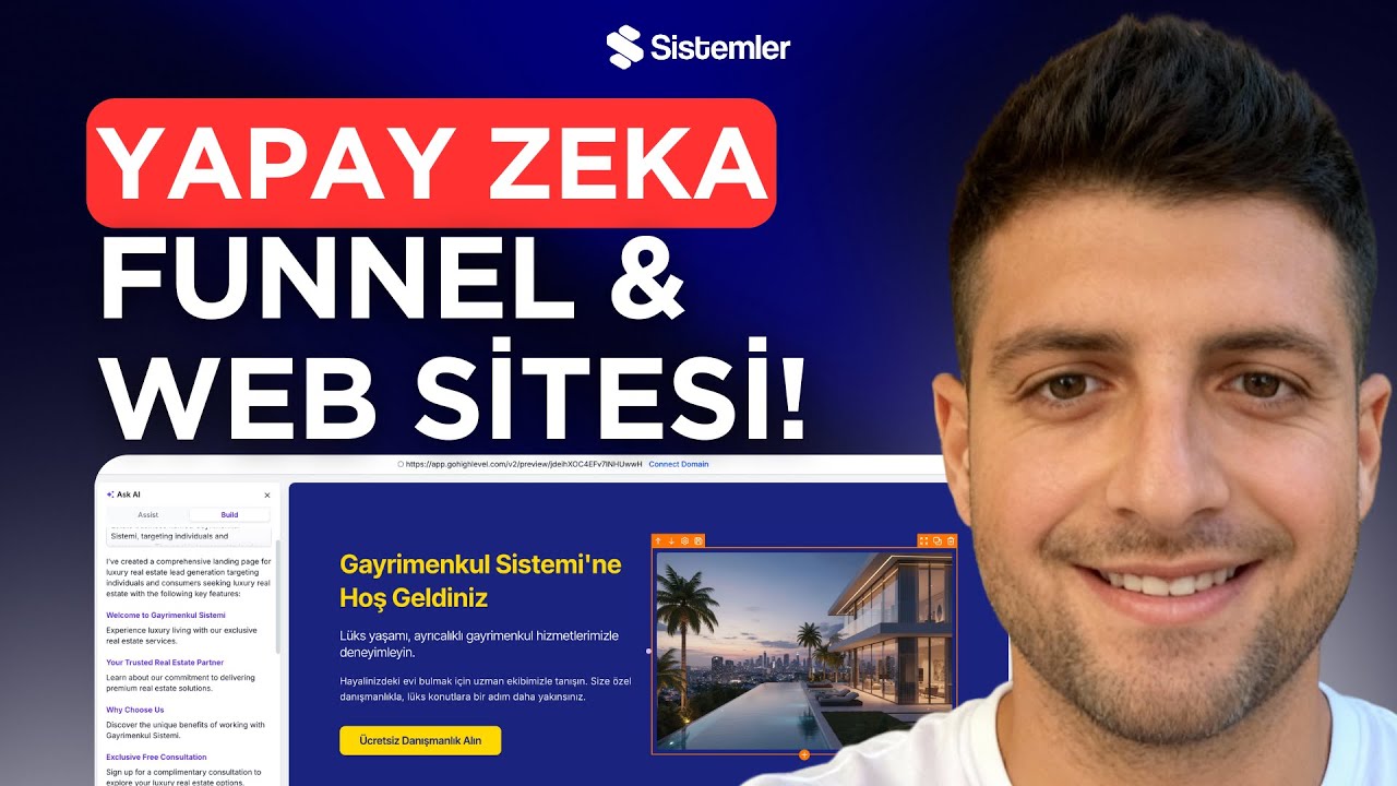 Yapay Zekâ ile Funnel ve Web Site Nasıl Kurulur? - YouTube